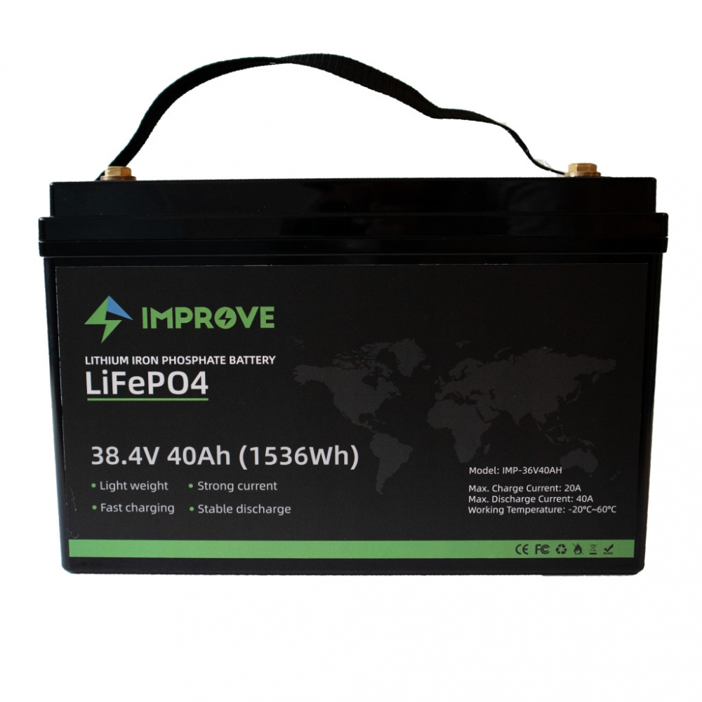 IMPROVE Lithium Batteri 36V 40Ah (LiFePO4) BMS 40A. | Motorsupply as